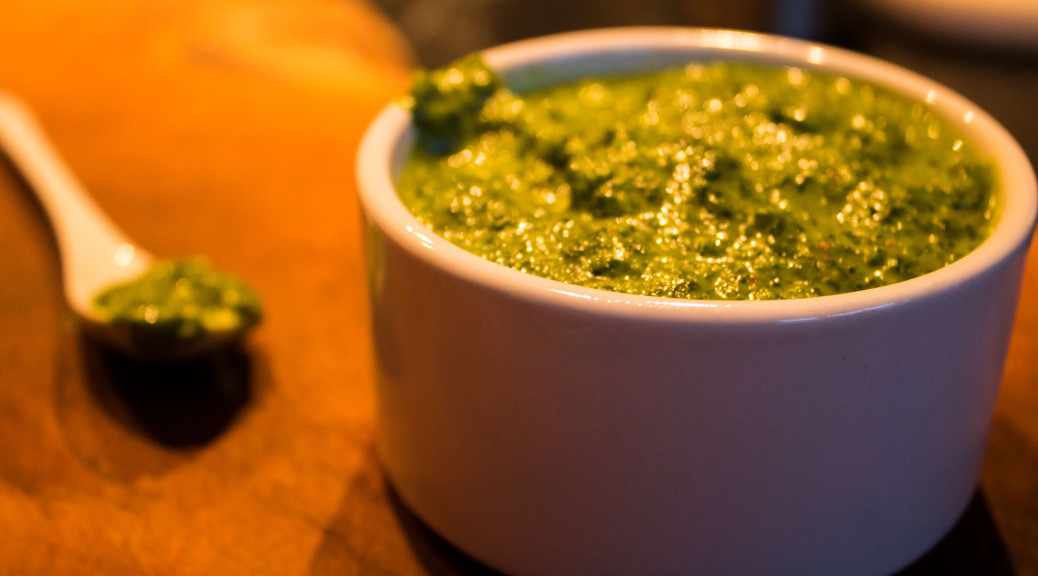 Mojo verde scharf Kanarische Sauce und Kartoffeln Rezept